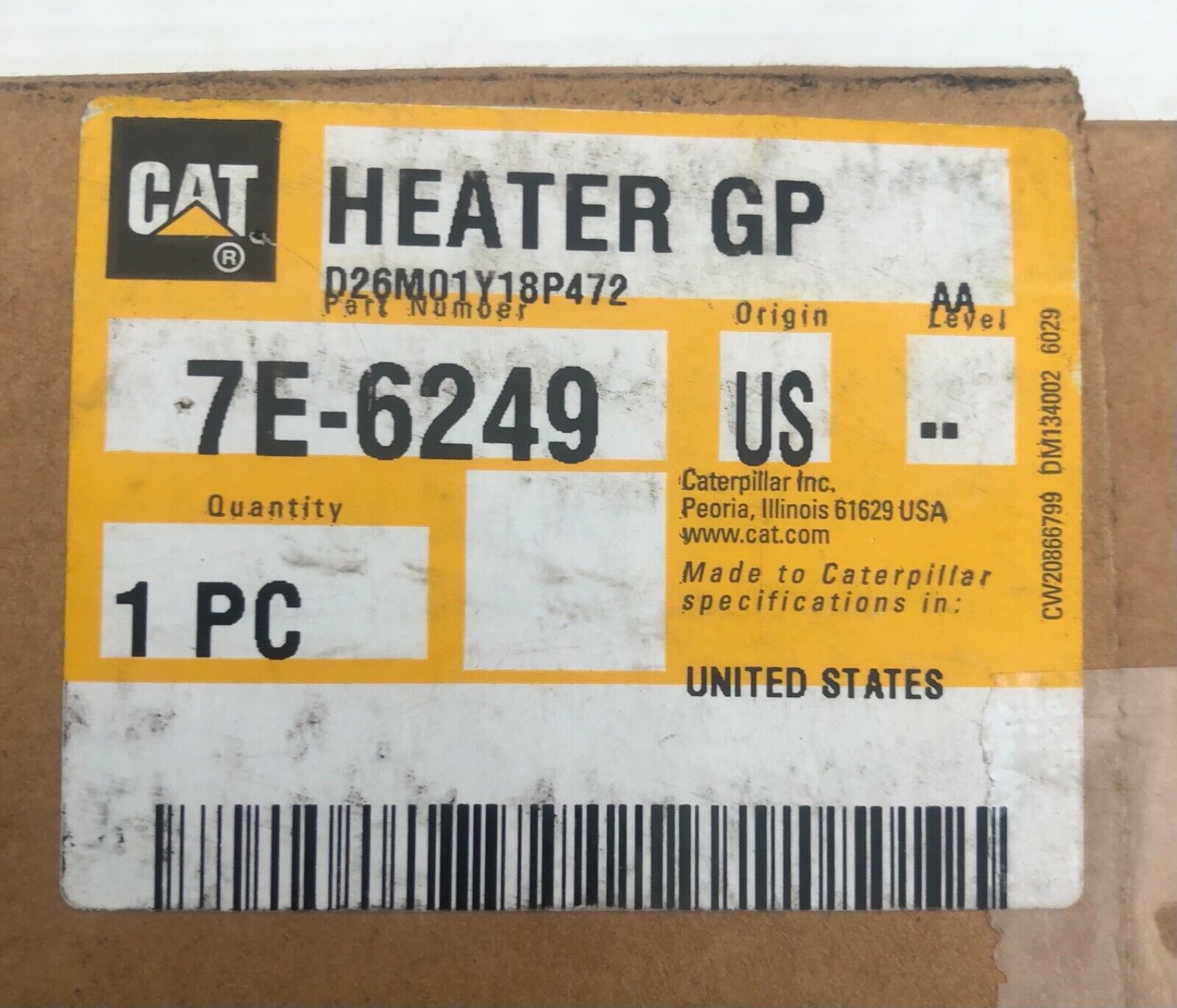 7E-6249: HEATER GP-JACKET WATER | Novi Group