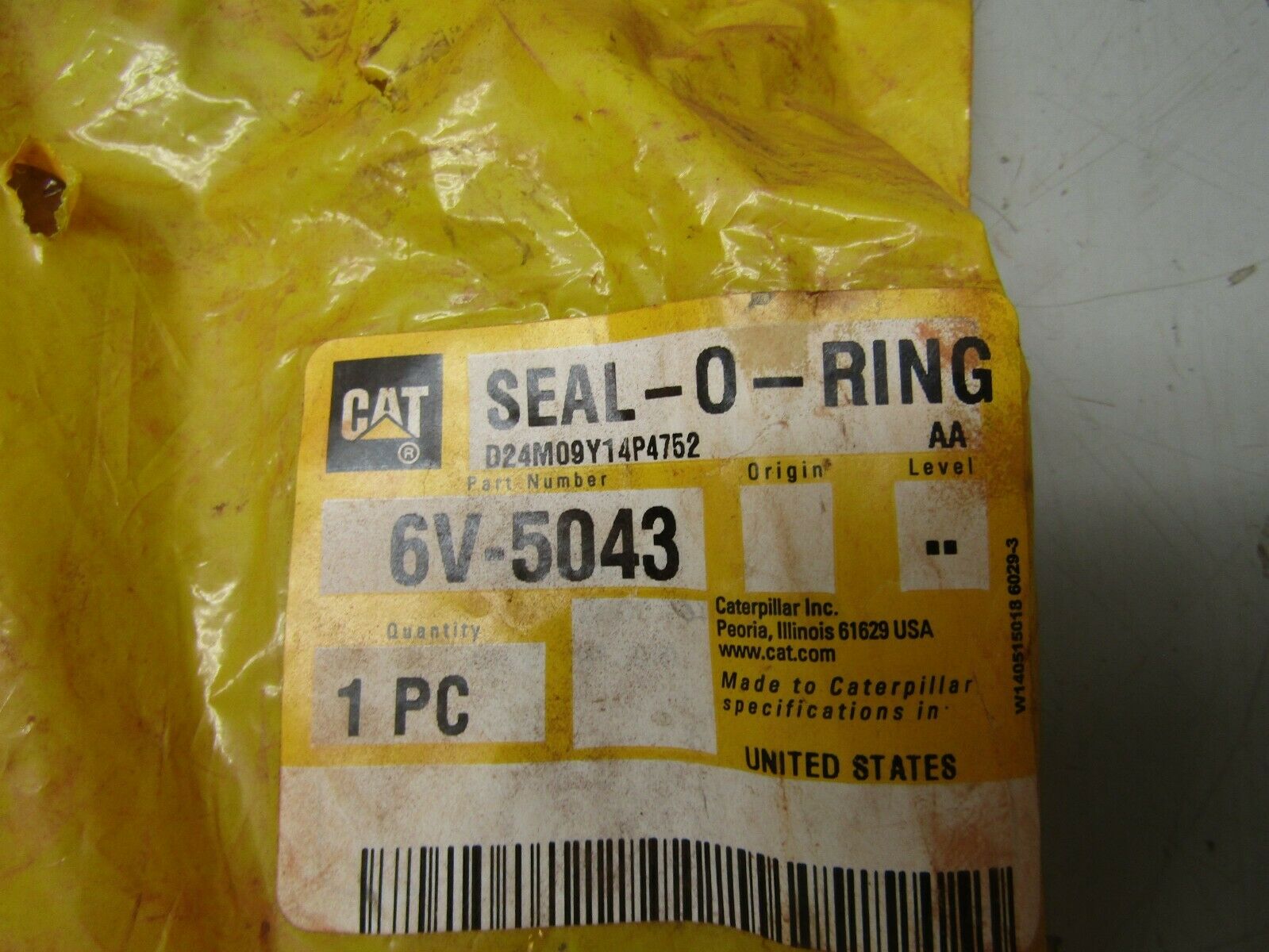 6V-5043: SEAL-O-RING | Novi Group