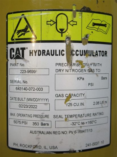 223-9699: ACCUMULATOR GP-RIDE CONTROL -UNCHARGED | Novi Group
